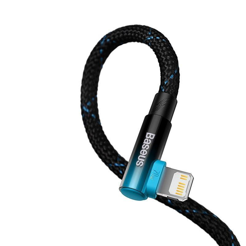 Baseus USB-C - Lightning 20W kotni kabel, 1 m, modri | TonerPartner.si