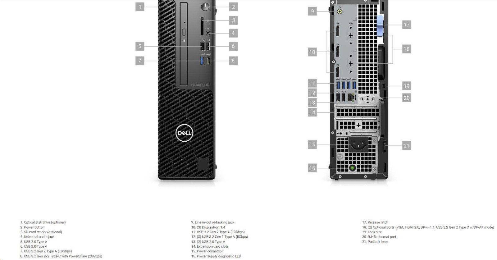 DELL PC Precision 3460 SFF/300W/TPM/i7-12700/16GB/512GB SSD/Nvidia ...
